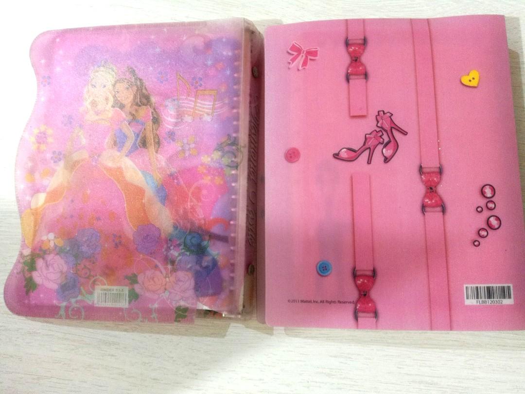 Binder A5 Barbie Pink Koleksi dengan kertas binder, Buku & Alat Tulis ...