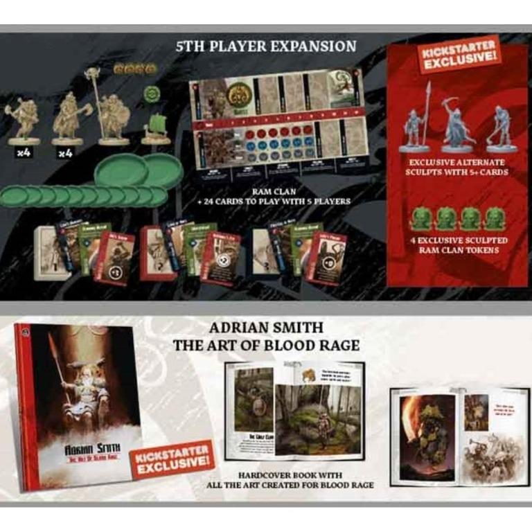 *Corebox FULLY PAINTED* Blood Rage Kickstarter Viking Boardgame CMON ...