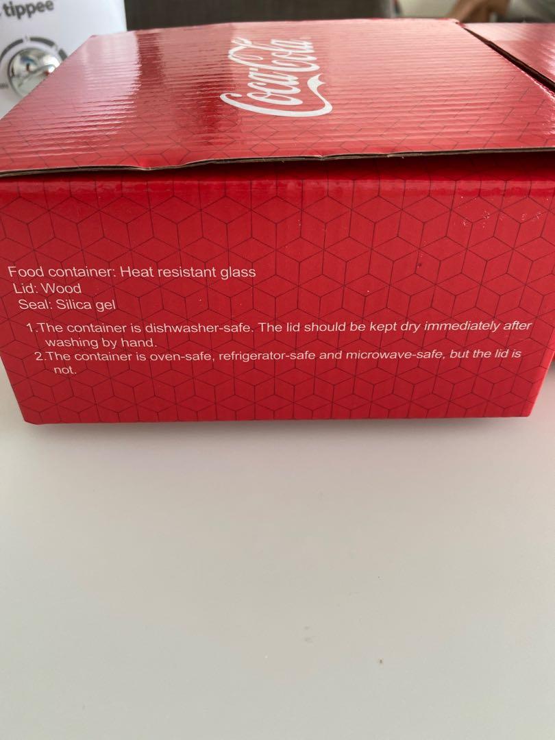 Brand new coca-cola cookie jar Tupperware food container microwave safe ...