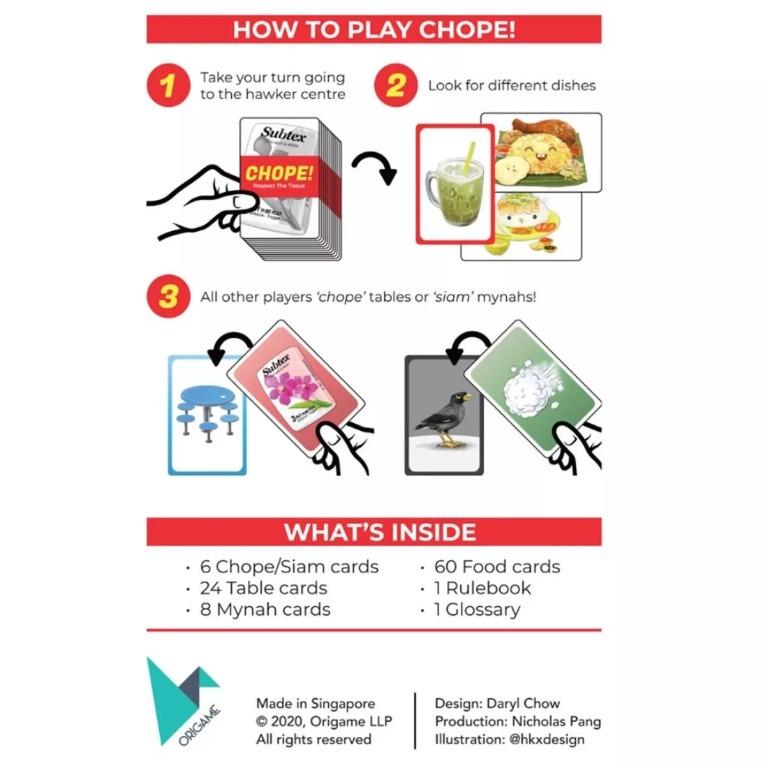 Chope! Respect The Tissue, Hobbies & Toys, Toys & Games on Carousell