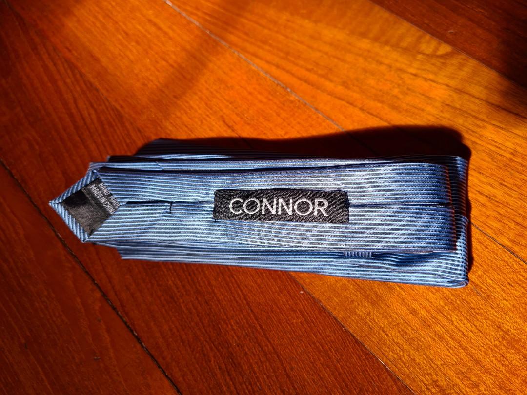 CONNOR Classic Pinstripe Mens Tie - Sky Blue, Men's Fashion, Watches ...