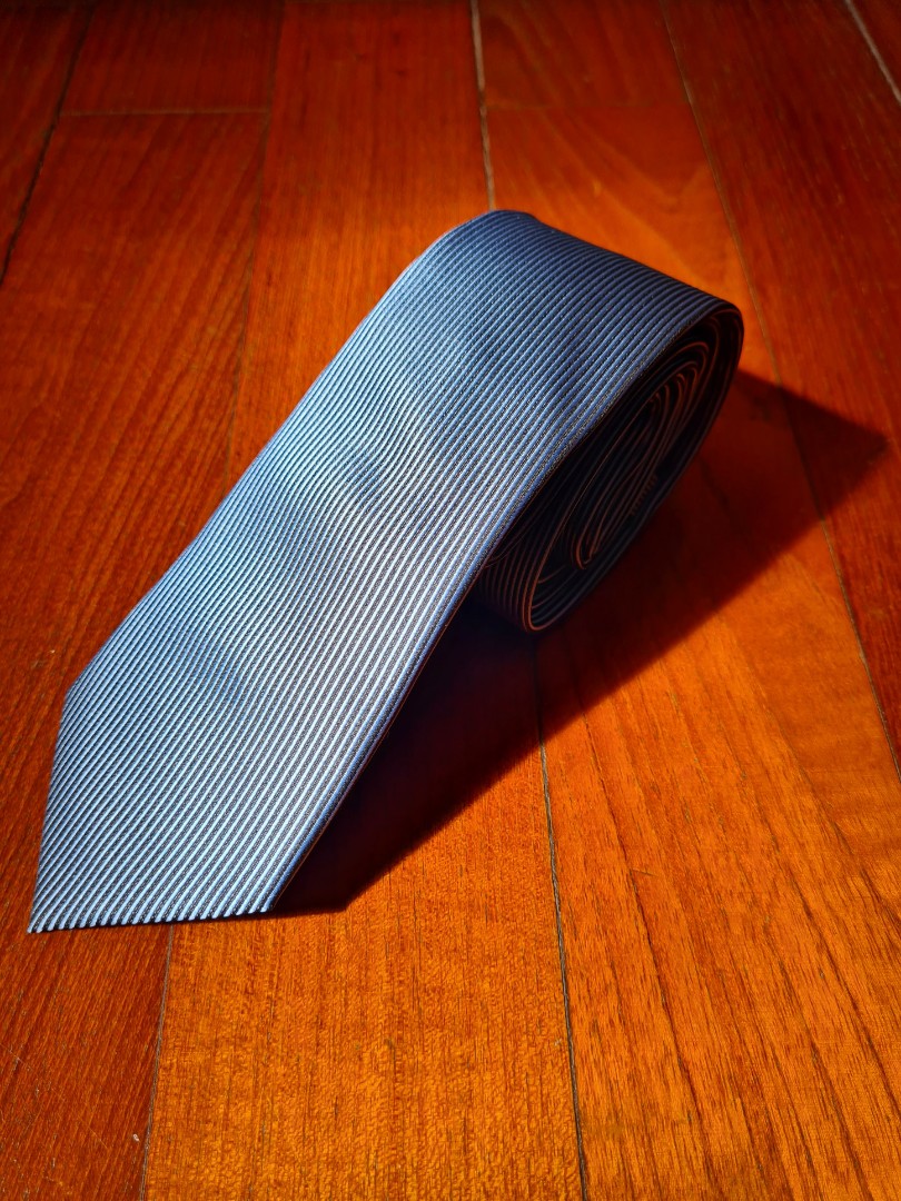 CONNOR Classic Pinstripe Mens Tie - Sky Blue, Men's Fashion, Watches ...