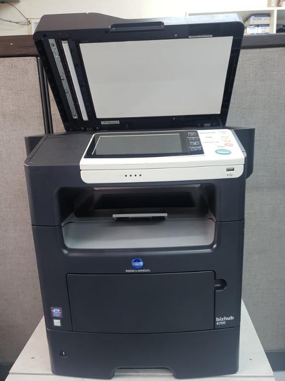 COPIER MACHINE TOUCH SCREEN / ID CARD COPY KONICA MINOLTA BIZHUB 4750 ...