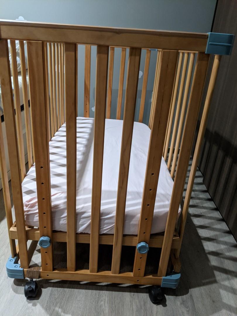 Cot with Wheels, Babies & Kids, Baby Nursery & Kids Furniture, Cots ...