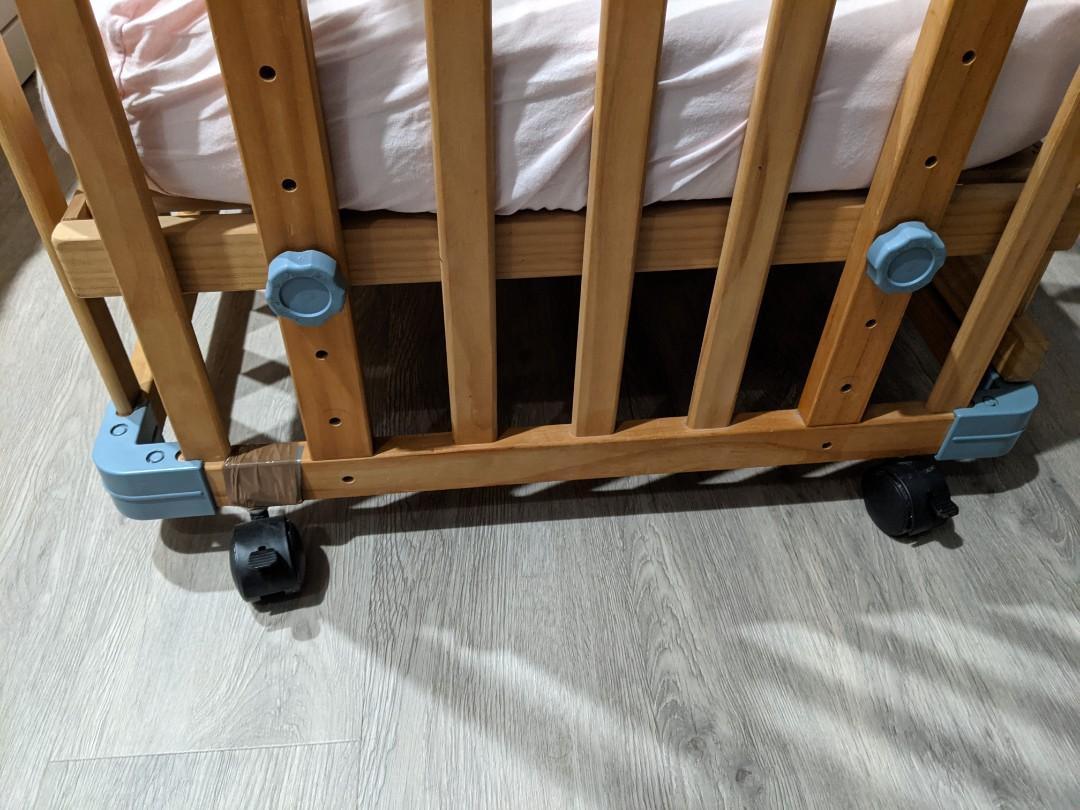 Cot with Wheels, Babies & Kids, Baby Nursery & Kids Furniture, Cots ...