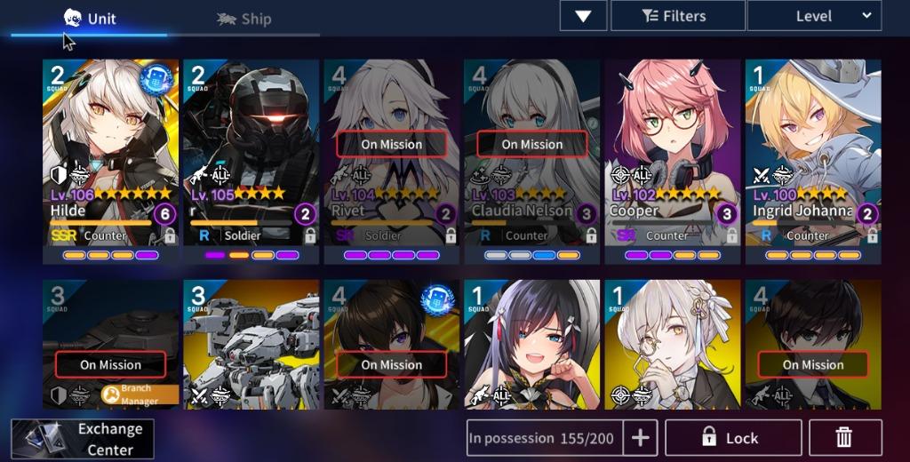 [CS] Awakened Yuna, Hilde, Yoo Mina lvl 47 Counterside SEA account ...