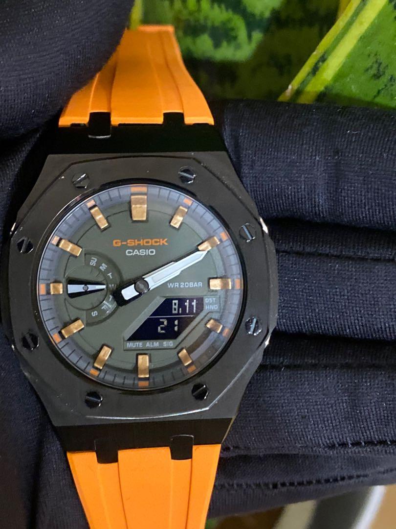 Custom style luxury limited edition rosegold diamond ga2100hc ga2100 ...