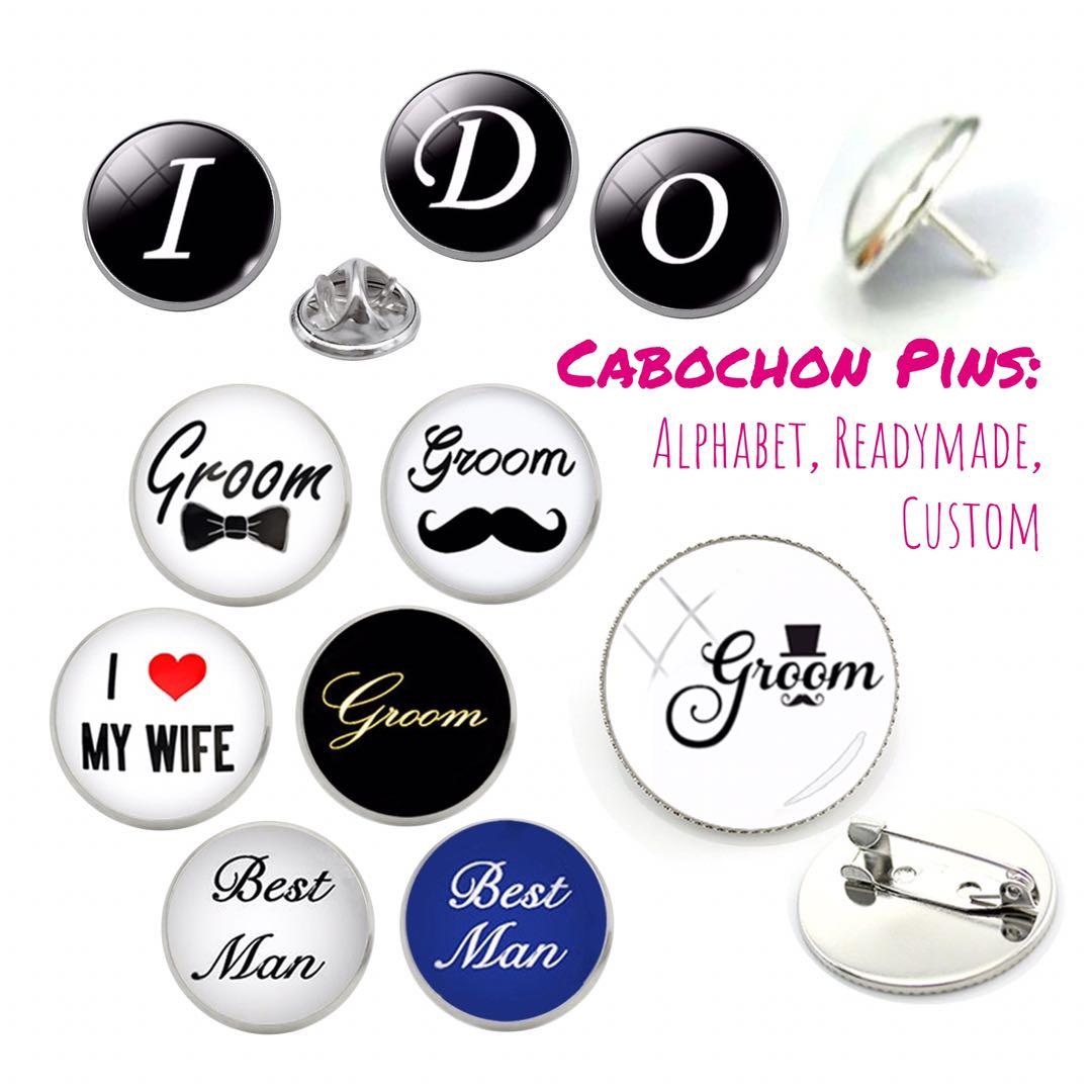 PRE-ORDER: Customised Personalised Pin Badge (custom design, cabochon ...