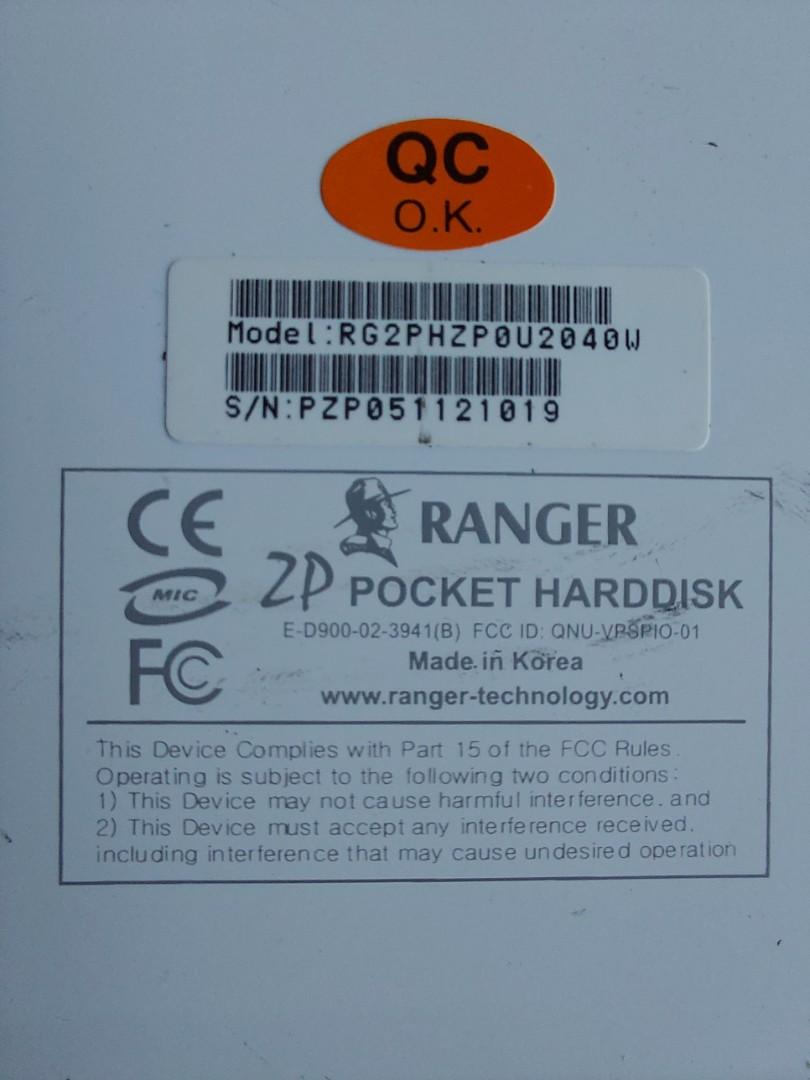**Fixed Price** Authentic Ranger & WD Portable Hard Disk (Bundle of 3 ...