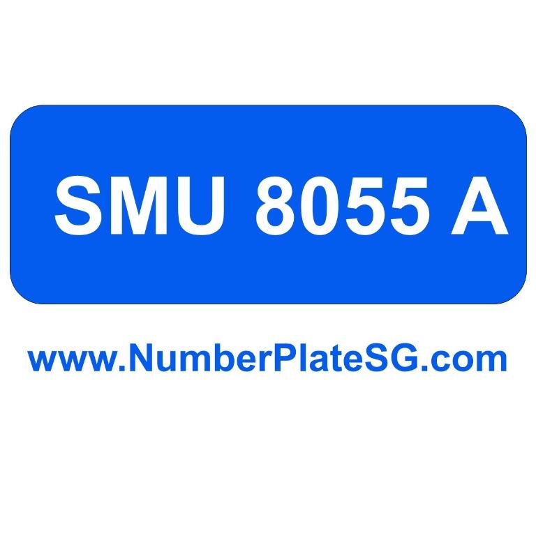 Huat Car Number Plate for Sale: SMU 8055 A (SMU8055A), Car Accessories ...
