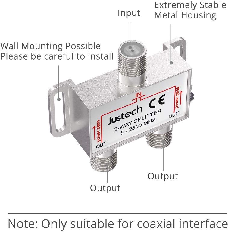 sky dish cable splitter