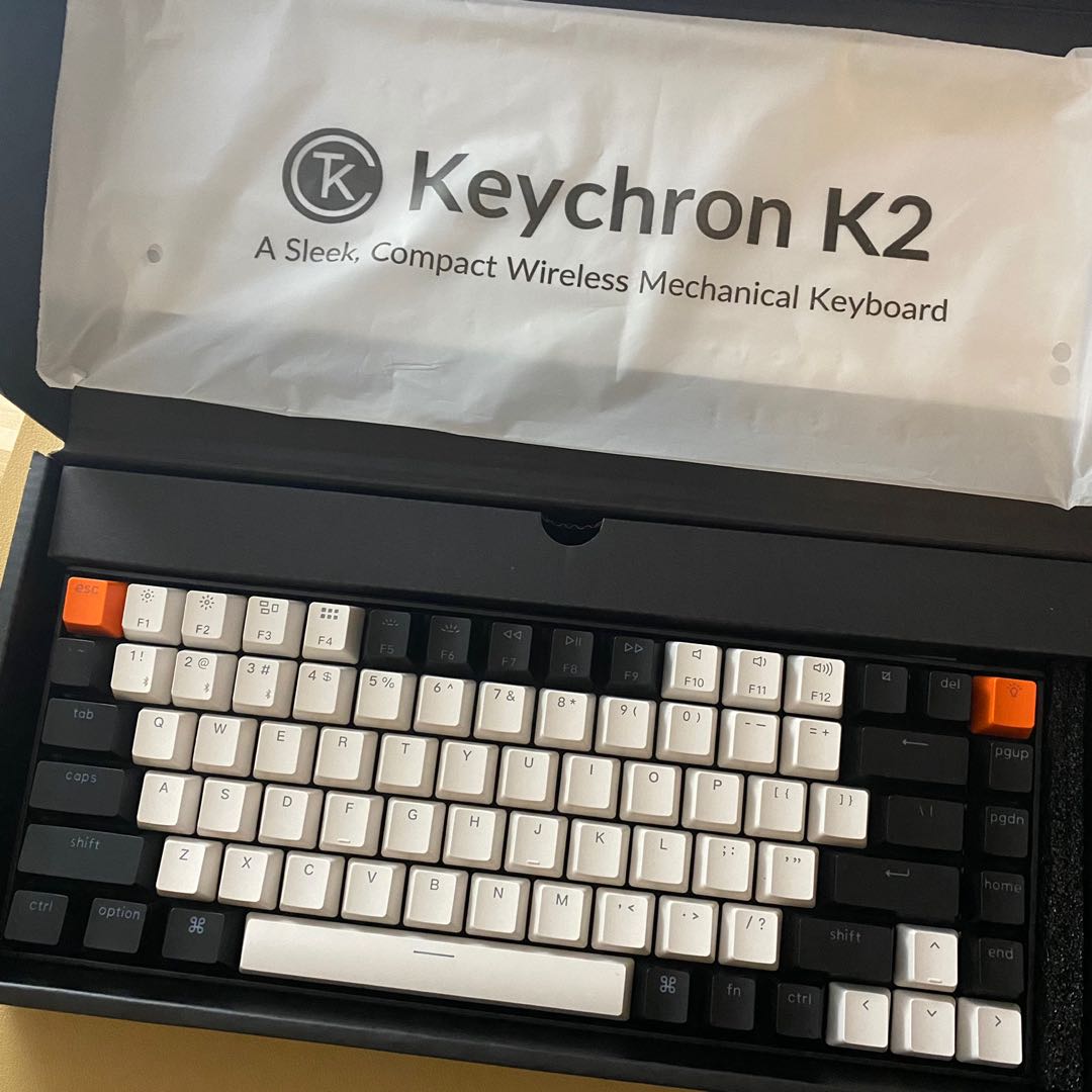 Keychron K2 V2 White Backlight Hot Swappable (Red Switch), Computers ...