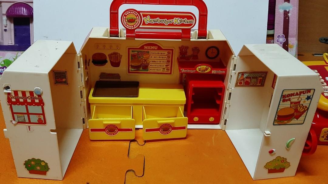 Konapun hamburger Kitchen/mcdo food strap/ mini table rilakkuma ...