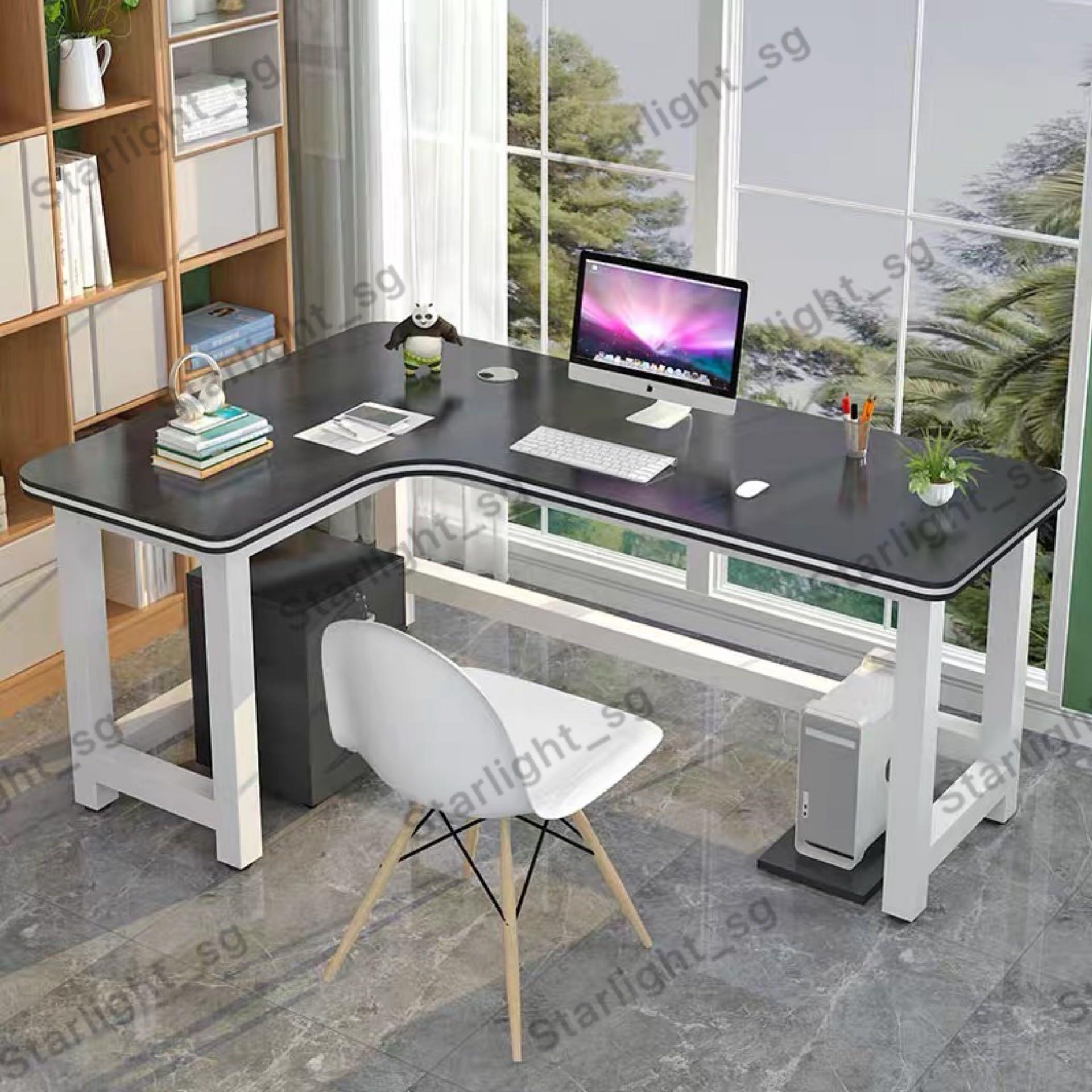 L Shape Study Table Office Table Computer Table, Furniture & Home ...