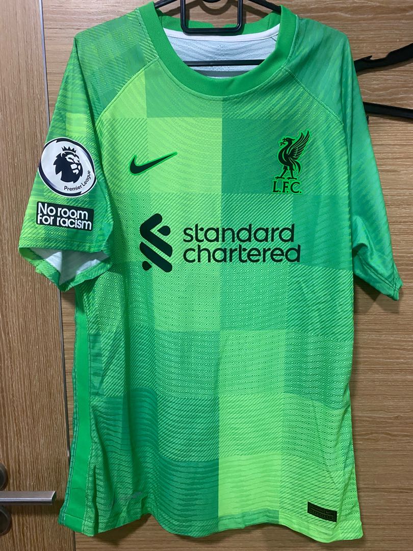 Liverpool 2021/2022 Goalkeeper Home Kit - Player Vaporknit Version, Men ...