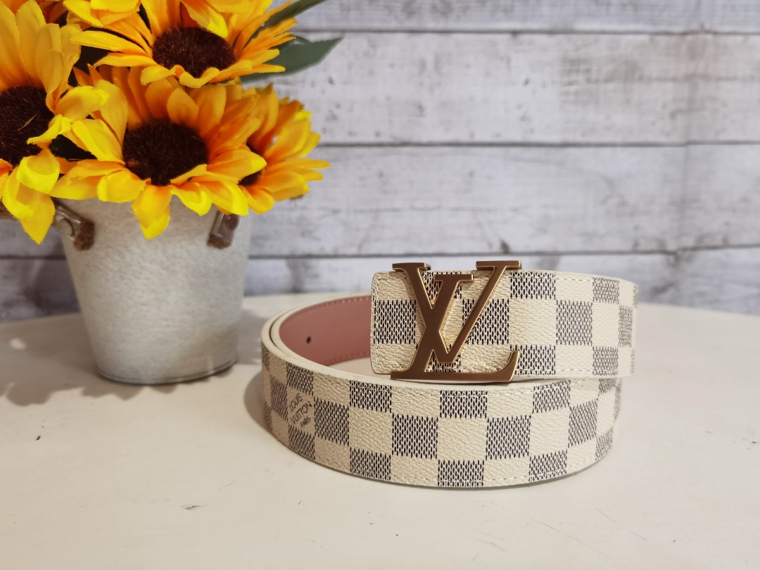 Louis Vuitton LV Belt Damier Azur, Women's Fashion, Watches ...