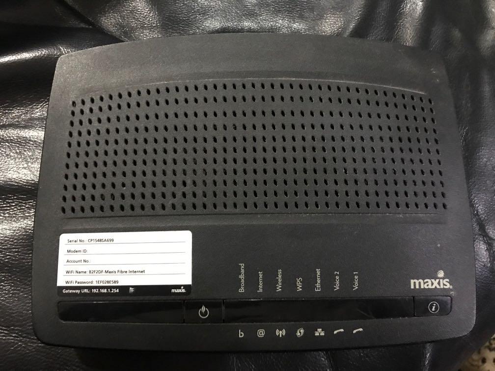 MAXIS WIFI MODEM ROUTER, Computers & Tech, Parts & Accessories ...