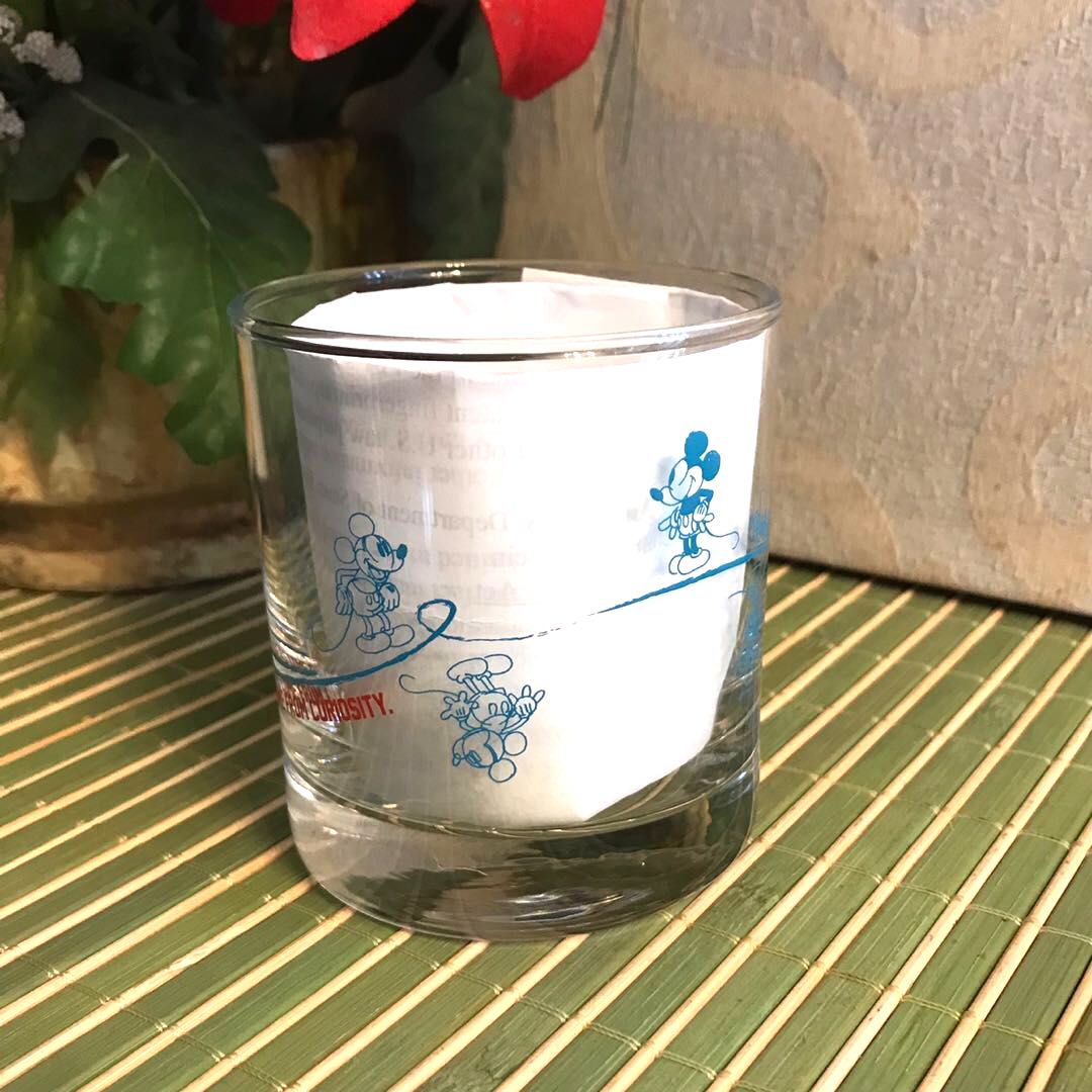Mickey “Ideas come from curiosity “ Disney Japan glass, Hobbies & Toys ...