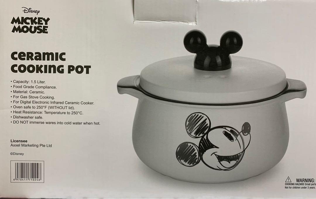 Mickey Mouse 1.5L Ceramic Pot BN, Furniture & Home Living, Kitchenware ...