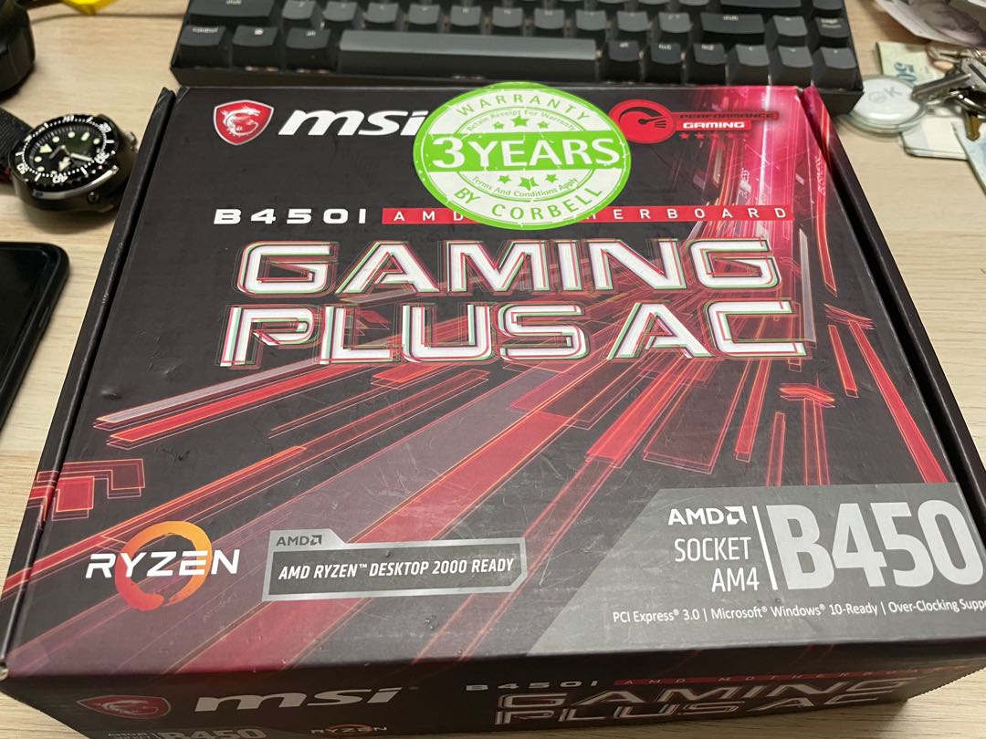 MSI AMD B450i Gaming Plus AC, Computers & Tech, Parts & Accessories ...