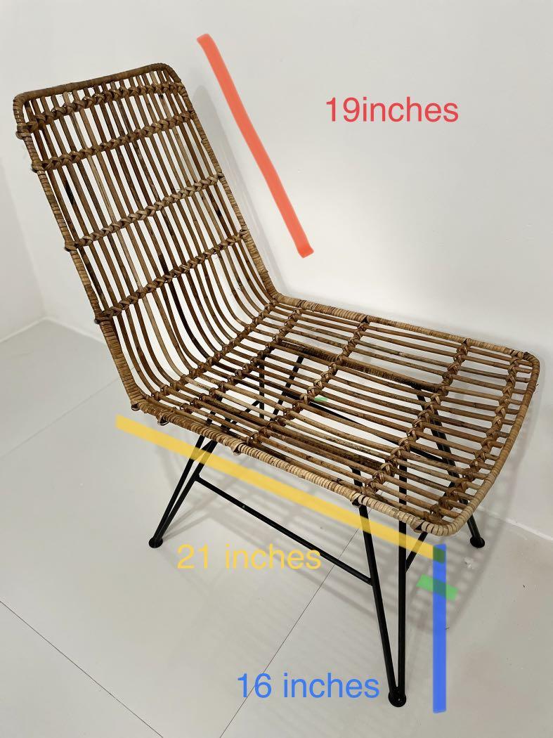 Native rattan dining chairs, Furniture & Home Living, Furniture, Chairs ...