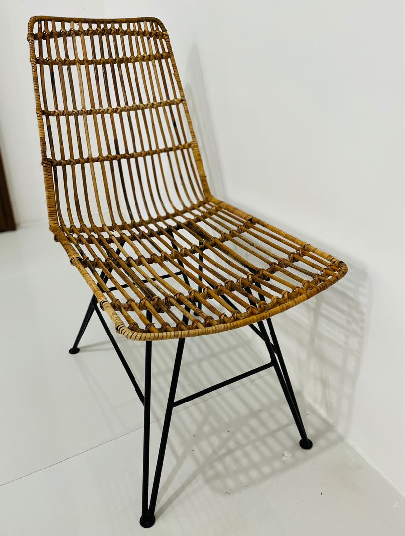 Native rattan dining chairs, Furniture & Home Living, Furniture, Chairs ...
