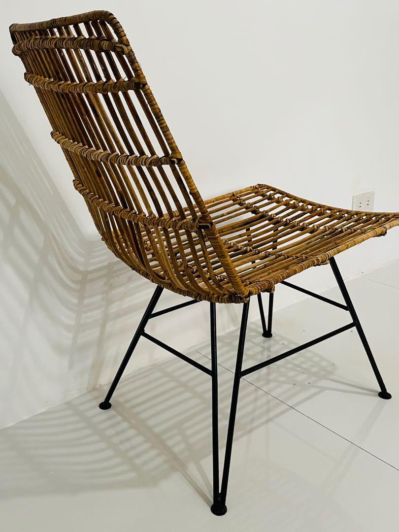 Native rattan dining chairs, Furniture & Home Living, Furniture, Chairs ...