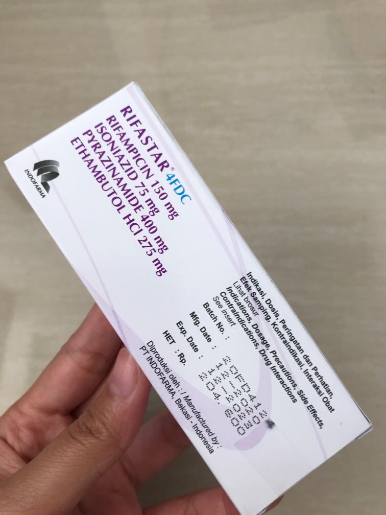 Obat Rifastar 4fdc rifampicin 150mg, Kesehatan & Kecantikan, Kulit ...