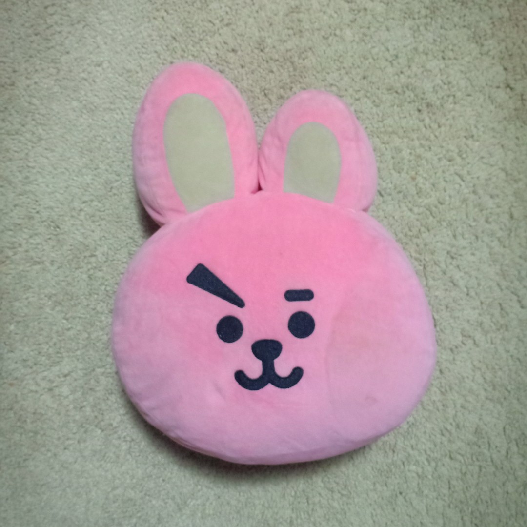 Official BT21 COOKY FACE CUSHION, Hobbies & Toys, Memorabilia ...