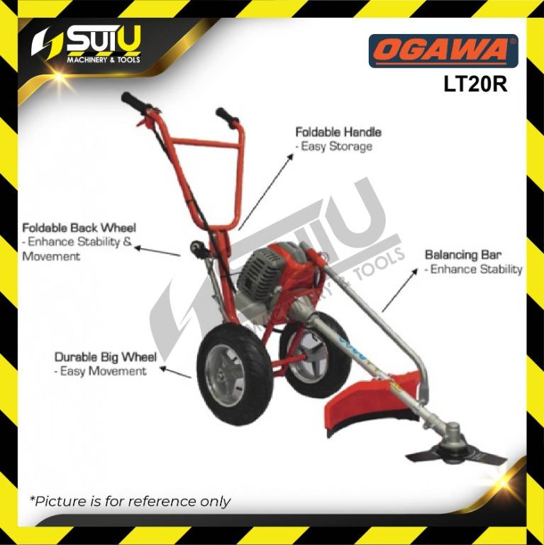 OGAWA LT20R 2-stroke Wheel Trimmer Brush Cutter 7000rpm, Furniture ...