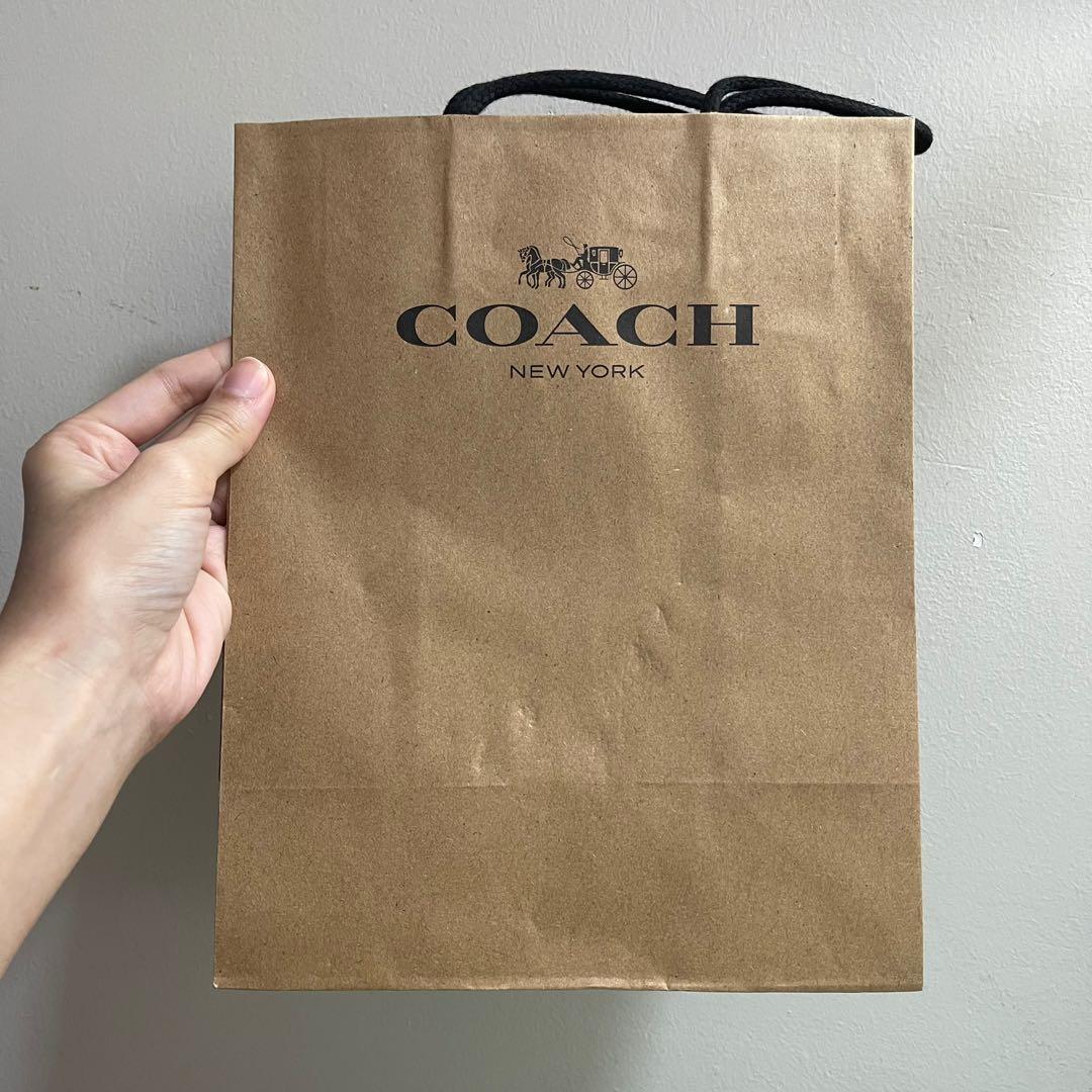 Original Coach Paper Bag, Luxury, Bags & Wallets on Carousell