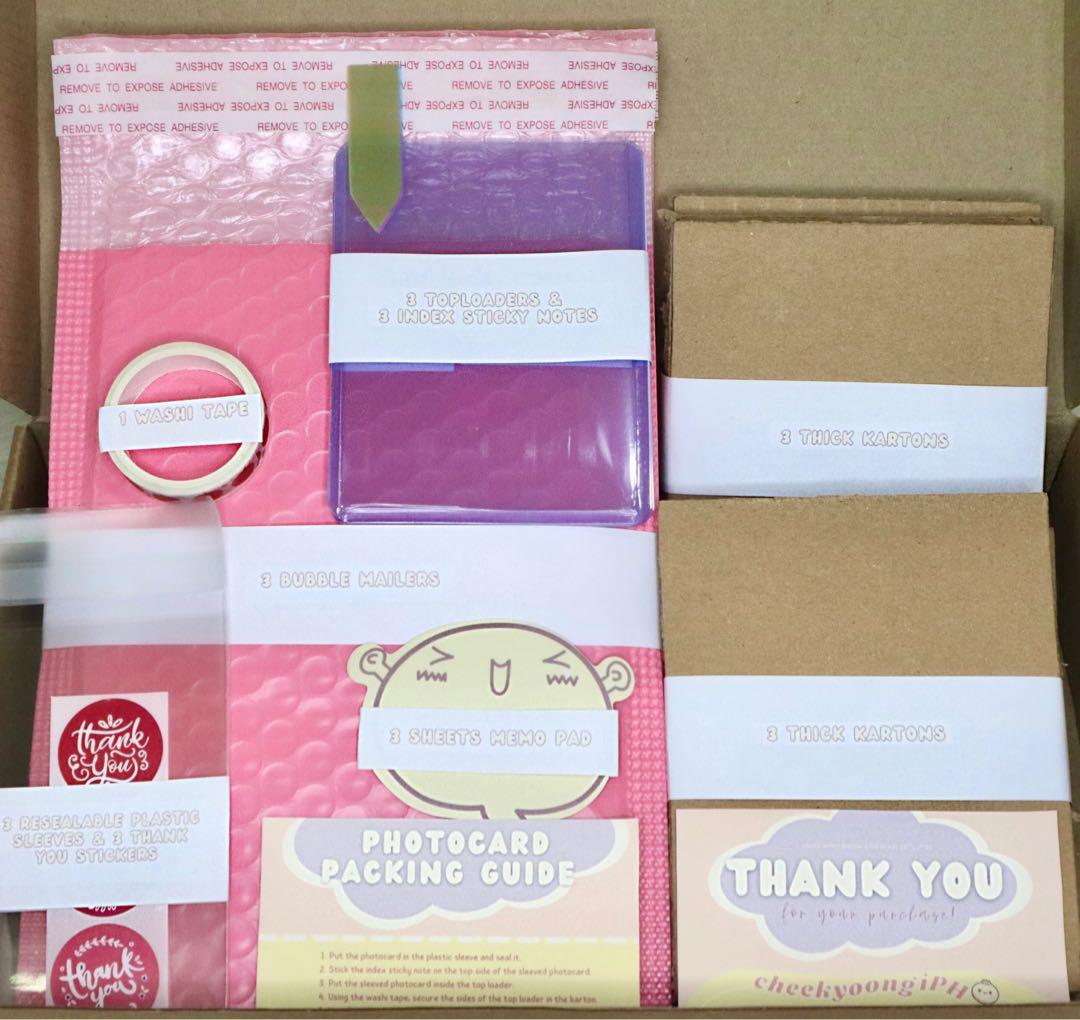 Photocard Packaging Kit [KPOP PC Packing Materials Karton Sandwich ...