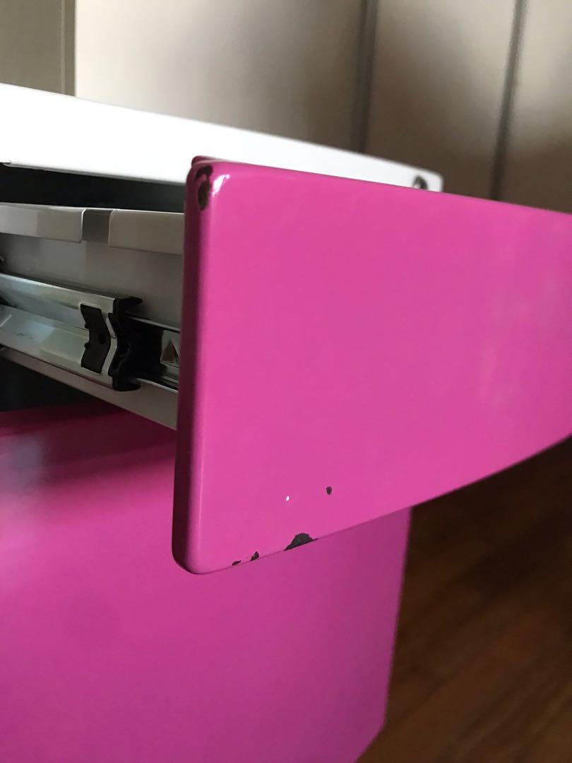 Pink Study Table Drawers from Ergoworks/ File Drawers / Drawers/ Metal ...