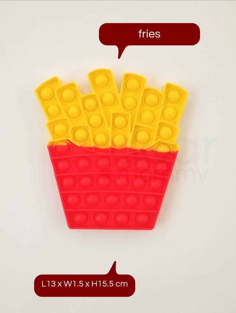 Pop It Fidget Toy Fries, Hobbies & Toys, Toys & Games on Carousell