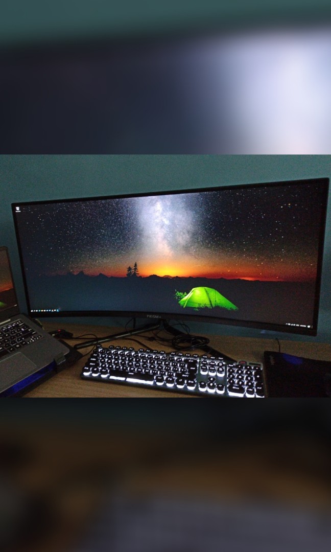 Prism+ x340 34 inch 100HZ gaming monitor, Computers & Tech, Parts ...