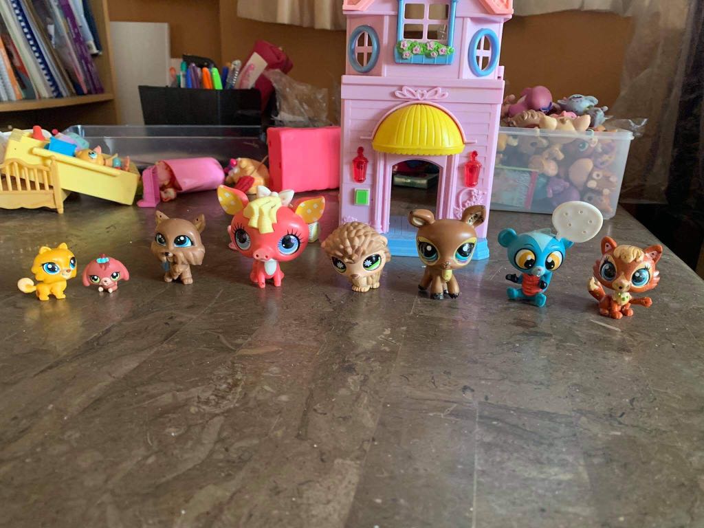 Rare and Authetic Littlest Pet Shop LPS Toys Set with accessories ...