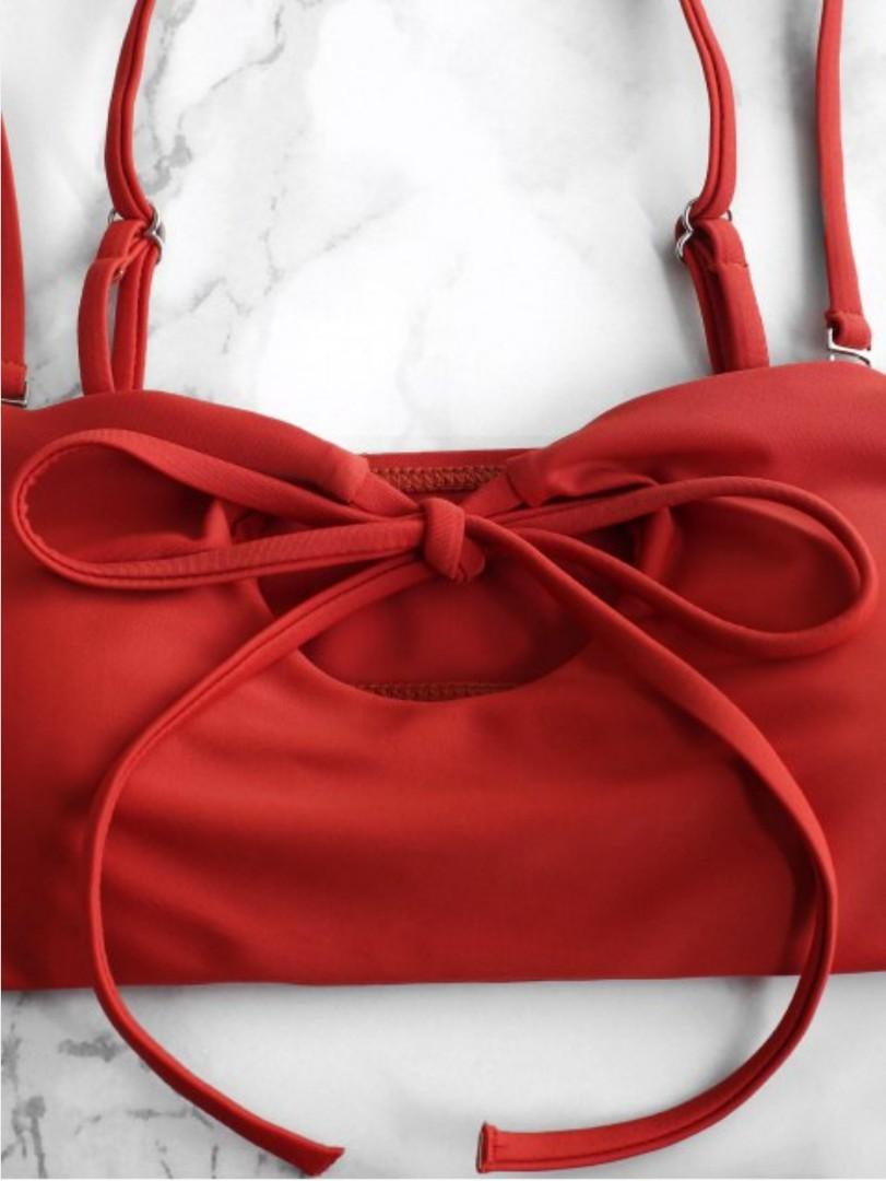 Rust Bikini Highleg Highwaist, Women's Fashion, Swimwear, Bikinis ...