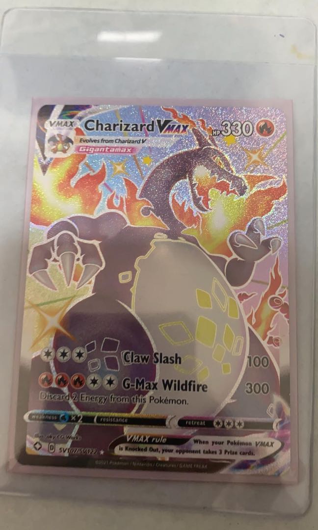 SHINY CHARIZARD VMAX, Hobbies & Toys, Toys & Games on Carousell