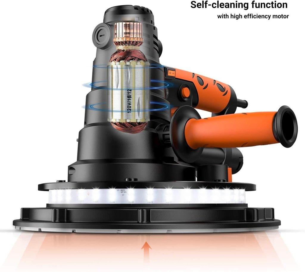 TACKLIFE 800W Electric Drywall Sander With Automatic Vacuum Dust ...