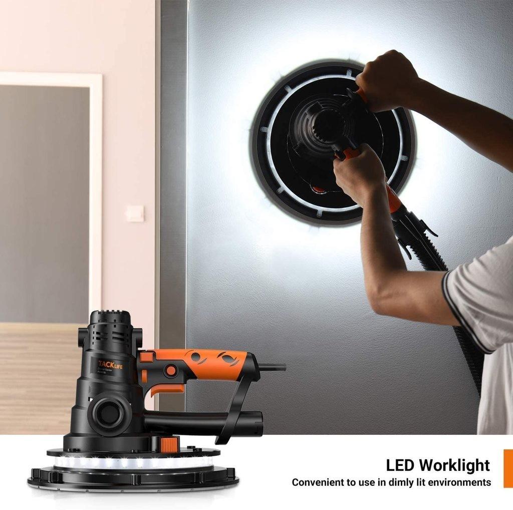 TACKLIFE 800W Electric Drywall Sander With Automatic Vacuum Dust ...