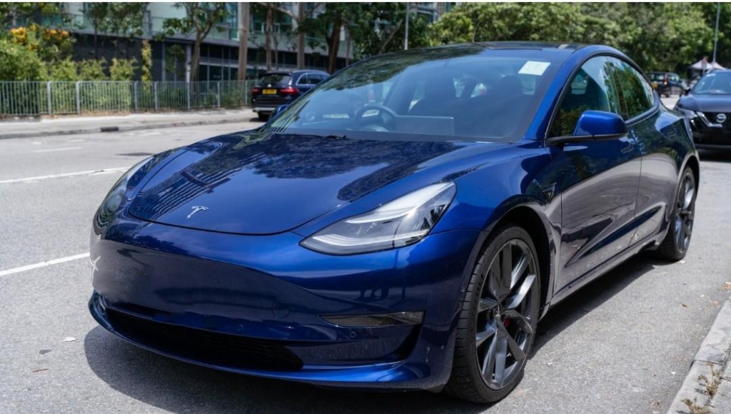Tesla Model3 LR Blue Auto, 車 , 車輛放售 - Carousell