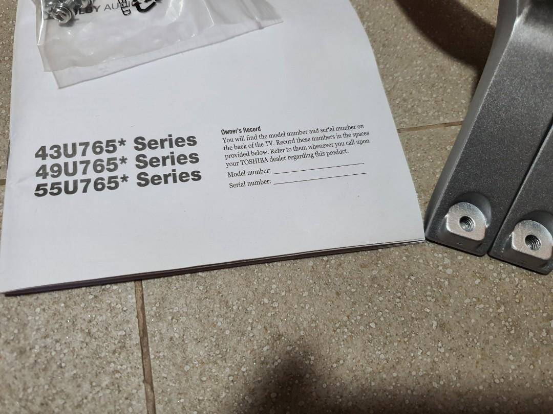 Toshiba LED TV base stand (Solid metal), TV & Home Appliances, TV ...