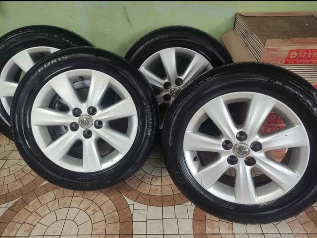 Toyota Mags and Tires (from Altis), Car Parts & Accessories, Mags and ...