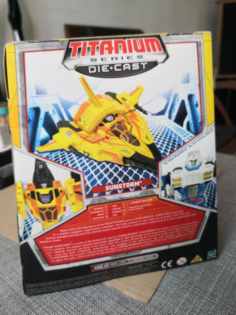 Transformers SUNSTORM Titanium Series Die Cast Metal, Hobbies & Toys ...
