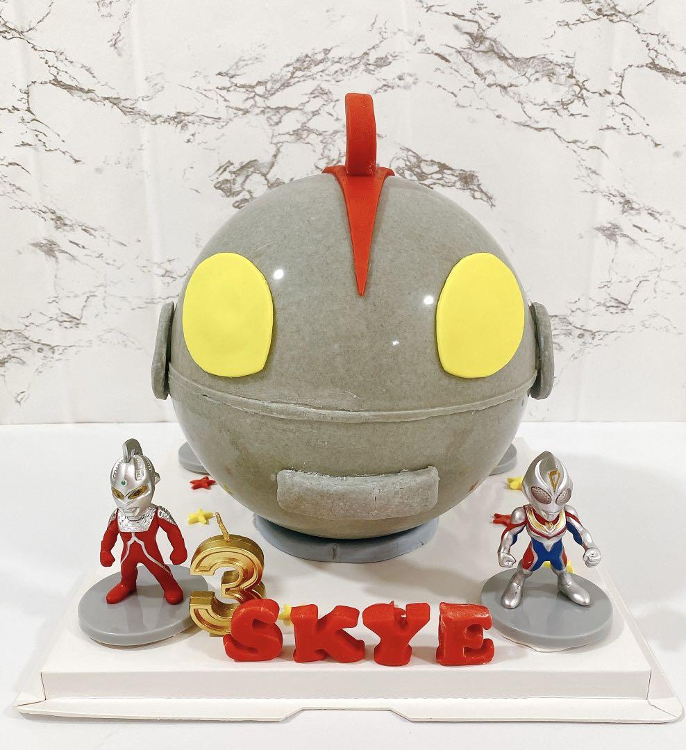 Ultraman Pinata Cake, Food & Drinks, Homemade Bakes on Carousell