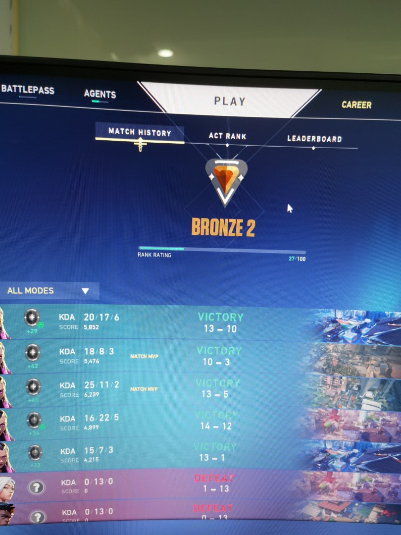 Valorant Account Bronze 2, Video Gaming, Gaming Accessories, Game Gift ...