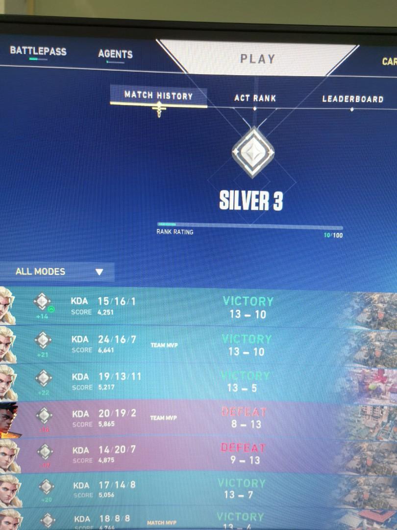 Valorant Account silver 3, Video Gaming, Gaming Accessories, Game Gift ...