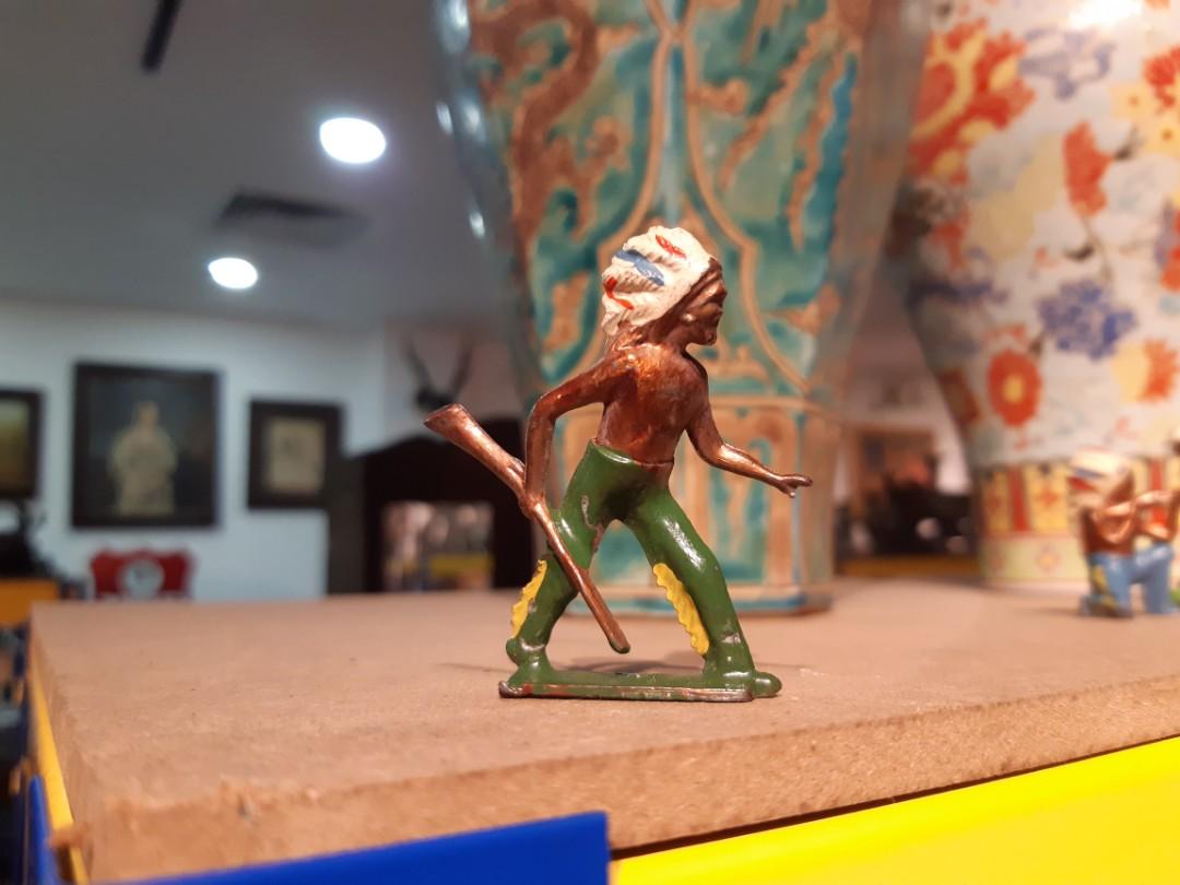 VINTAGE CAST IRON RED INDIAN FIGURE, Hobbies & Toys, Collectibles ...
