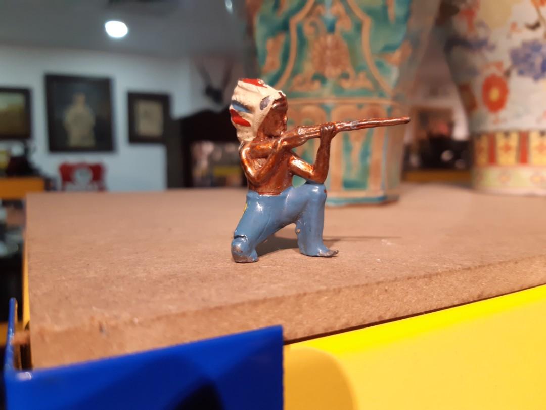 VINTAGE CAST IRON RED INDIAN FIGURE, Hobbies & Toys, Collectibles ...