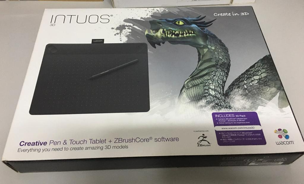 Wacom CTH-690/K3-CX Intuos 3D Medium Pen and Touch Tablet Black ...